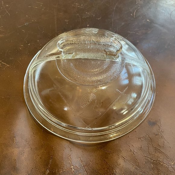 Vintage | Accents | Vintage Heavy Glass Lid W Embossed Knights Helmet ...